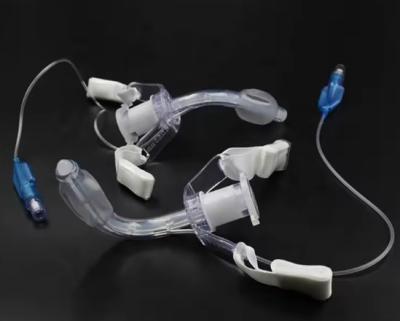 China Disposable PVC Tracheotomy tube High Volume Low Pressure Cuff ISO Standard Connector Smooth Round Tip for sale