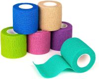 China 50-100mm Slef Adhesive Bandage Made By Non Woven Or Cotton With High Elastic Fabric For Surgery Customized Size Color for sale