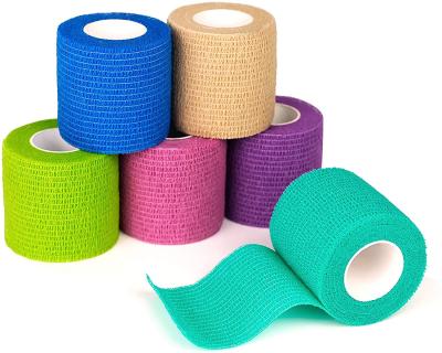 China 50-100mm Slef Adhesive Bandage Made By Non Woven Or Cotton With High Elastic Fabric For Surgery Customized Size Color for sale