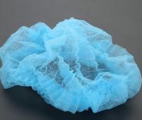 China 100 Pieces Disposable Non Woven Mob Caps Hairnets Head Cover 18-24