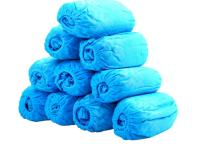 China Premium 100 Pack 50 Pairs Disposable Boot Shoe Covers Durable Water Resistant Non-slip Non-toxic Recyclable for sale