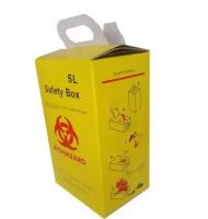 China Medical Disposable Sharp Safety Box 1L 3L 5L 10L Incineration Container For Used Syringes And Needles for sale
