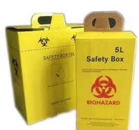 China Medical Disposable Sharp Safety Box 1L 3L 5L 10L Incineration Container For Used Syringes And Needles for sale
