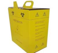 China Medical Disposable Sharp Safety Box 1L 3L 5L 10L Incineration Container For Used Syringes And Needles for sale