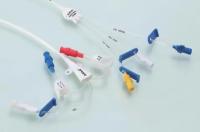 China Double Central Venous Catheter With Ultra Soft Tip Soft Catheter Hub Movable Clamp Radiopacity for sale