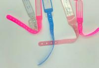 China One Time Use Hospital Plastic Bracelets Medical Disposable PVC Patient Identification Wristbands for sale