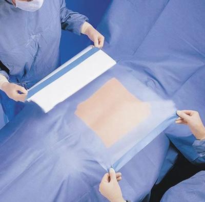 China Disposable Waterproof PU / PE Film Sterile Adhesive Surgical Incise Film for sale