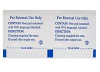 China Sterile Non-woven Medical Alcohol Swab 70% Isopropyl Phone Wipes Alcohol Prep Pad for sale