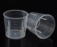 China Polyethylene Graduated Transparent Liquid Disposable 1oz Plastic Medicine Cups Measuring Cup for sale