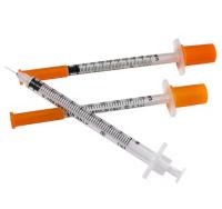 China Medical Disposable Insulin Syringe 1ml 0.5ml 0.3ml Diabetic Insulin Syringe With Fixed Needle for sale