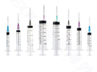 China 1ml 3 Ml 5ml 10ml 20ml 60ml Disposable Plastic Luer Lock Syringes With Needle for sale