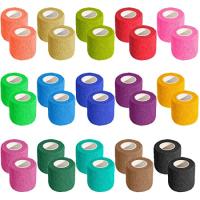 China 7.5cm*4.5m Cotton And Spandex Fabric Tear Stretch Adhesive Bandage Custmed for sale