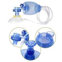 China 1600ml PVC Adult Manual Resuscitator Breathing Bag Manual Resuscitator Ambu Bag+Oxygen Tube for sale