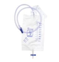 China 2000ml Medical Urine Meter Men'S Urine Collection Bag Set Leg Urine Disposable Bag With T-tapp Valve for sale