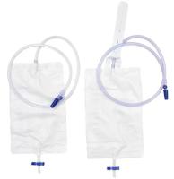 China 2000ml Medical Urine Meter Men'S Urine Collection Bag Set Leg Urine Disposable Bag With T-tapp Valve for sale
