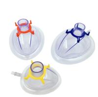 China CE Approved Disposable Adult Air Cushion PVC Anesthesia Mask With Cushion For Face for sale