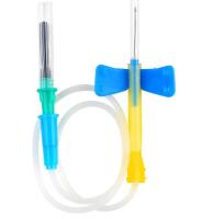 China Butterfly Needles For Vacuum Blood Collection Safety Wing Butterfly Blood Collection Set Have CE ISO for sale