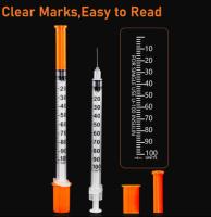 China CE Approved Medical Disposable Safety 0.5ml 31G Single Use Insulin Syringe with Needle Professional Made for sale