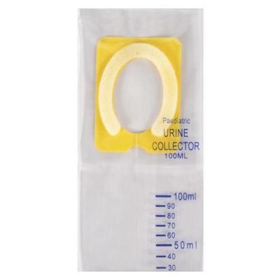 China Medical Pediatric Urine Collector Bag PVC Transparent 100ml 200ml 500ml Drainage Urine Leg Bag for sale