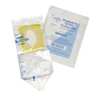 China Medical Pediatric Urine Collector Bag PVC Transparent 100ml 200ml 500ml Drainage Urine Leg Bag for sale