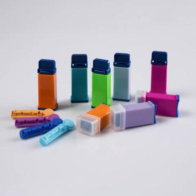 China Medical Sterile Disposable Automatic Safety Blood Lancets Pressure Activated Design for sale