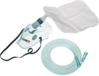 China Non Rebreathing Pvc High Concentration Blue Adult Oxygen Mask With Rebreathing Bag To Breathing Machine for sale