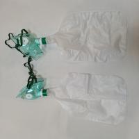 China Non Rebreathing Pvc High Concentration Blue Adult Oxygen Mask With Rebreathing Bag To Breathing Machine for sale