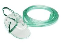 China Wholesale Cheap Prices Transparent Medical Material PVC Oxygen Mask For Hospital With 2.1m Tubing for sale