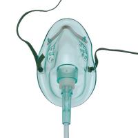 China Wholesale Cheap Prices Transparent Medical Material PVC Oxygen Mask For Hospital With 2.1m Tubing for sale