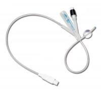 China Medical Disposable Silicone Foley Ureter Catheter 2 Way Adult With Temperature Sensor for sale