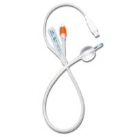 China Medical Disposable Silicone Foley Ureter Catheter 2 Way Adult With Temperature Sensor for sale