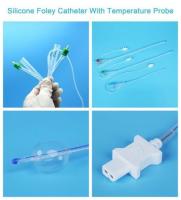 China Medical Disposable Silicone Foley Ureter Catheter 2 Way Adult With Temperature Sensor for sale