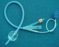 China Medical Disposable Silicone Foley Ureter Catheter 2 Way Adult With Temperature Sensor for sale
