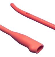 China 6Fr 10Fr 24Fr One Way Latex Foley Catheter With Red Color Length 270mm 400mm for sale