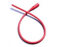 China 6Fr 10Fr 24Fr One Way Latex Foley Catheter With Red Color Length 270mm 400mm for sale