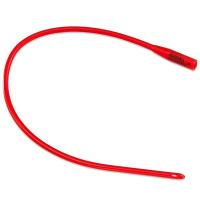 China 6Fr 10Fr 24Fr One Way Latex Foley Catheter With Red Color Length 270mm 400mm for sale