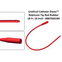 China 6Fr 10Fr 24Fr One Way Latex Foley Catheter With Red Color Length 270mm 400mm for sale