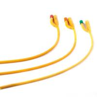 China Two Way Latex Foley Catheter Disposable Sterile 100% Silicone Coated Latex Foley Balloon Catheter for sale