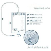 China 750ml 1500ml 2000ml PVC Film T-tap Outlet Disposable Medical Urology Urine Drainage Bag With Anti-reflux Valve for sale