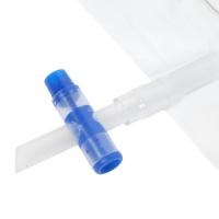 China 750ml 1500ml 2000ml PVC Film T-tap Outlet Disposable Medical Urology Urine Drainage Bag With Anti-reflux Valve for sale