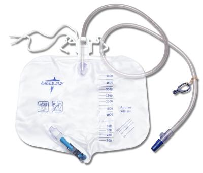 China Professional 2000ml Adult Valve Luxury Urine Bag With Anti-reflux for sale
