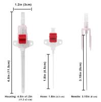 China 18G arterial IV cannula artery Catheter outer diameter 1.2mm 80ml/min IV catheter cannula for sale