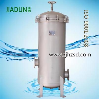 China Stainless Steel 10 Inch Cartridge Filter Housing Swing Bolt With Legs Sandblast for sale