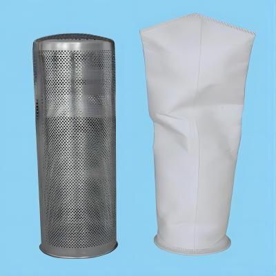 China SS304/316L Single Bag Filter Housing 219mm Diameter Sandblast Or Polished for sale