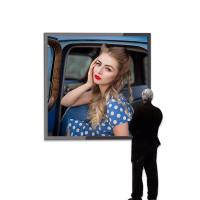 China 17 Inch Square LCD Display 300nits Wall Mounted Android Windows System 1920x1920 for sale