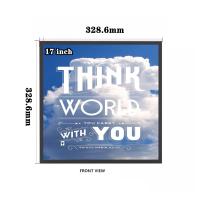 China 17 Inch Square LCD Display 300nits Wall Mounted Android Windows System 1920x1920 for sale