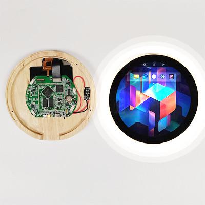 China 350 Nits 5 Inch Round LCD Display Android 1080x1080 1300:1 for sale