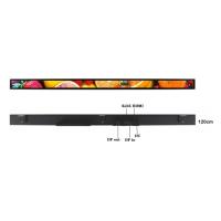 China 120cm Supermarket Shelf Edge Stretched Bar LCD Display for sale