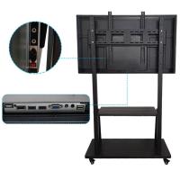 China 80/86/90/100/110/135'' LCD Digital Signage Portable Infrared Android 4K Touch Screen Digital Smart TV for sale