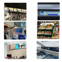 China Custom Stretched Bar LCD Display 1920x540 Multiple Size Supermarket Shelves LCD Advertising Screen for sale